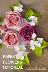 Paper Hydrangea template and full tutorial – DreamyPosy templates