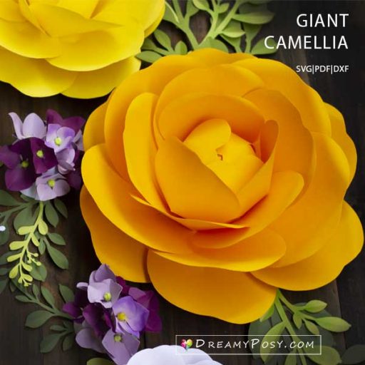 Giant Camellia flower set – DreamyPosy templates